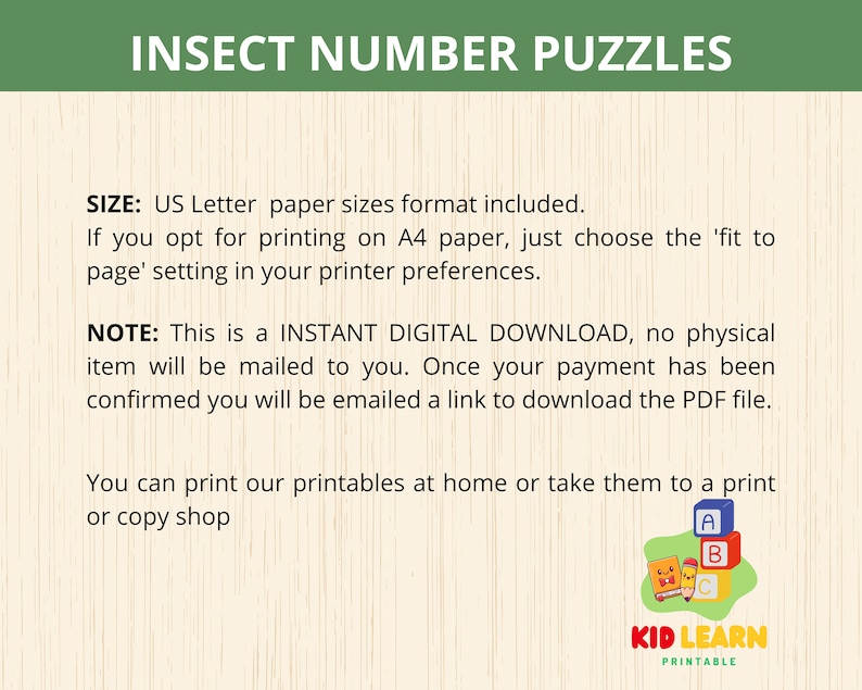 Insect Preschool,insect Number Puzzles,number Sequence,numbers 1-10 ...