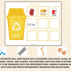Waste Sorting Activity,garbage Sorting Game,recycling Game,earth Day ...