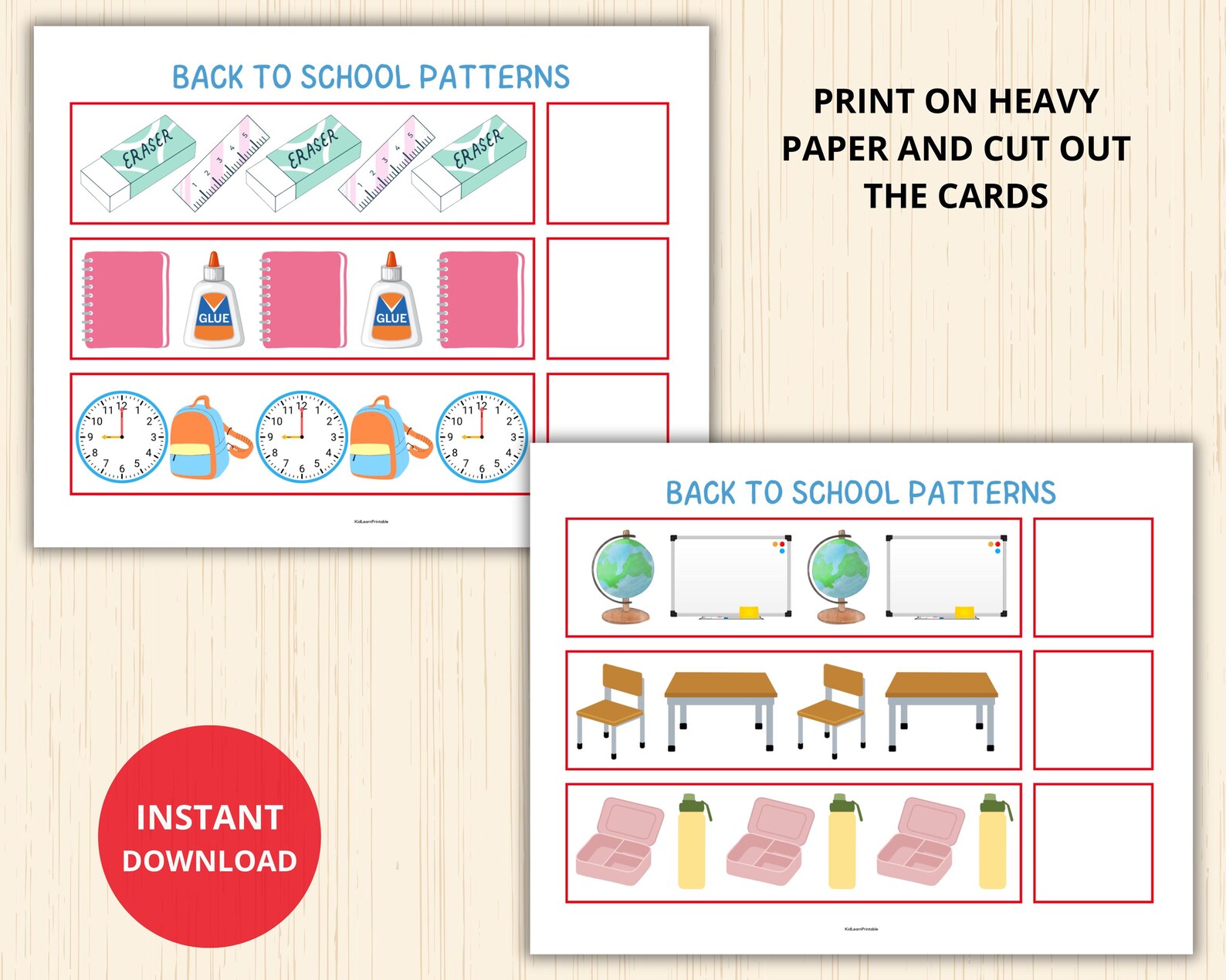 Back to School Patterns,what Comes Next,school Pattern Activity ...