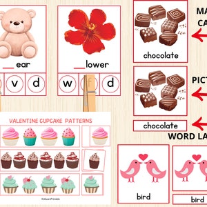 Valentine's Day Bundle, Preschool Busy Book, Preschool Game,valentine ...