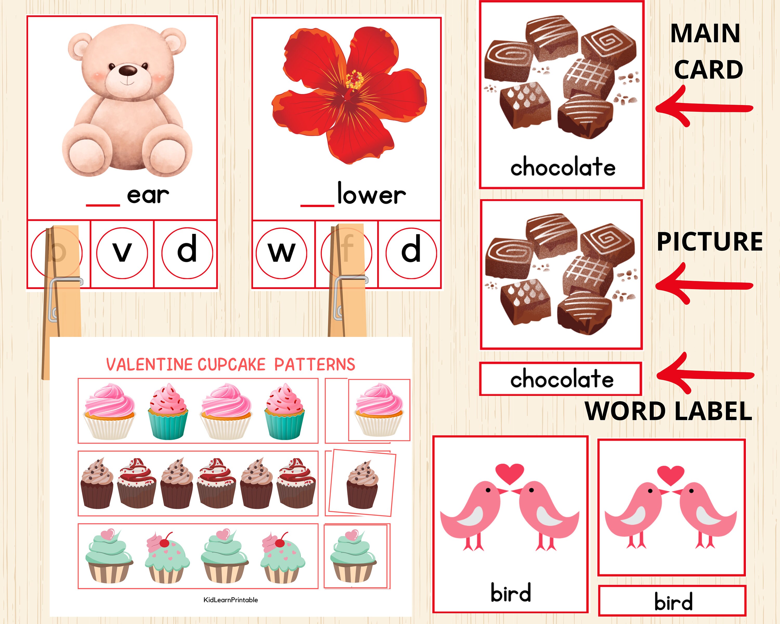 Valentine's Day Bundle, Preschool Busy Book, Preschool Game,valentine ...