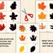 Fall Matching Activities, Autumn Leaves,shadow Matching Game,fall ...