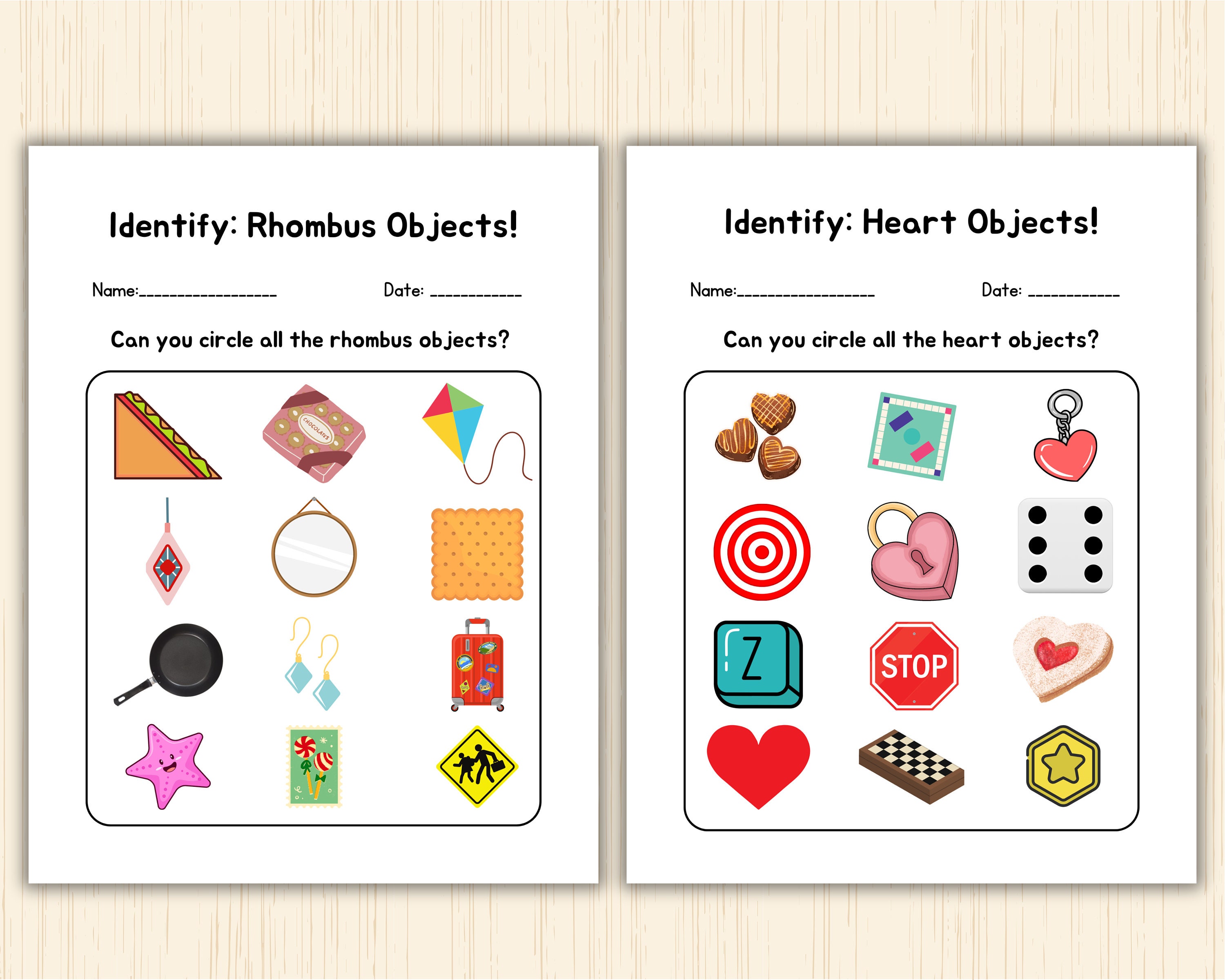 Shapes Matching Activity Shape Sorting Shape Recognition Matching