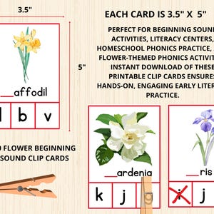 Flowers Beginning Sound,nature Letter Sound,flower Vocabulary,flower ...