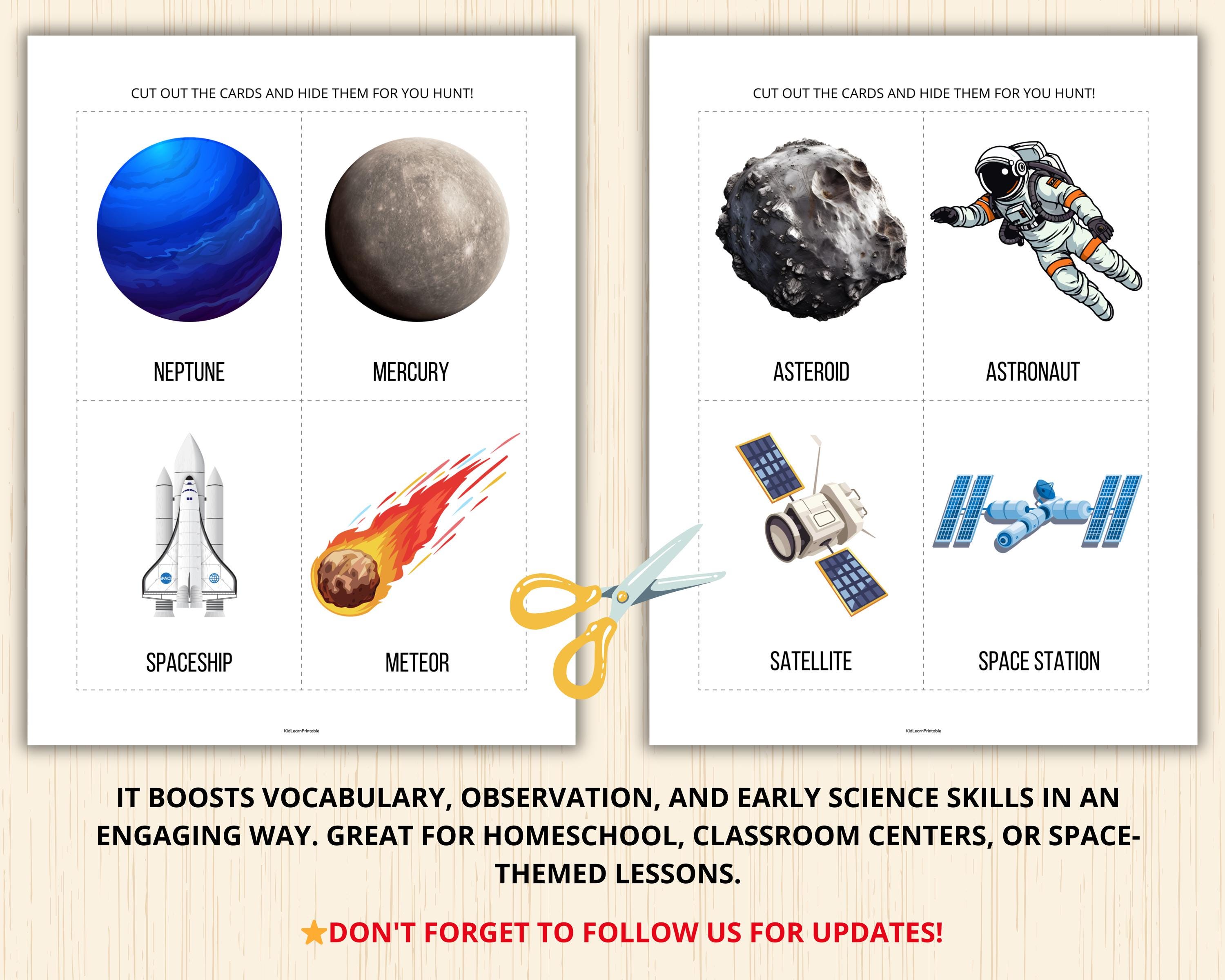 Solar System Scavenger Hunt,space Treasure Hunt,galaxy Universe ...