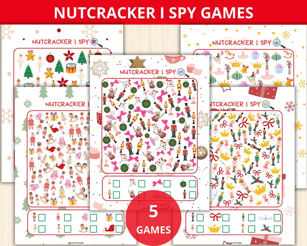 Nutcracker I Spy,christmas I Spy,look and Find,numbers Pre-k,seek and ...
