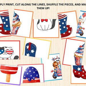 4th of July Matching Game,4th of July Puzzle Symmetry,matching Activity ...
