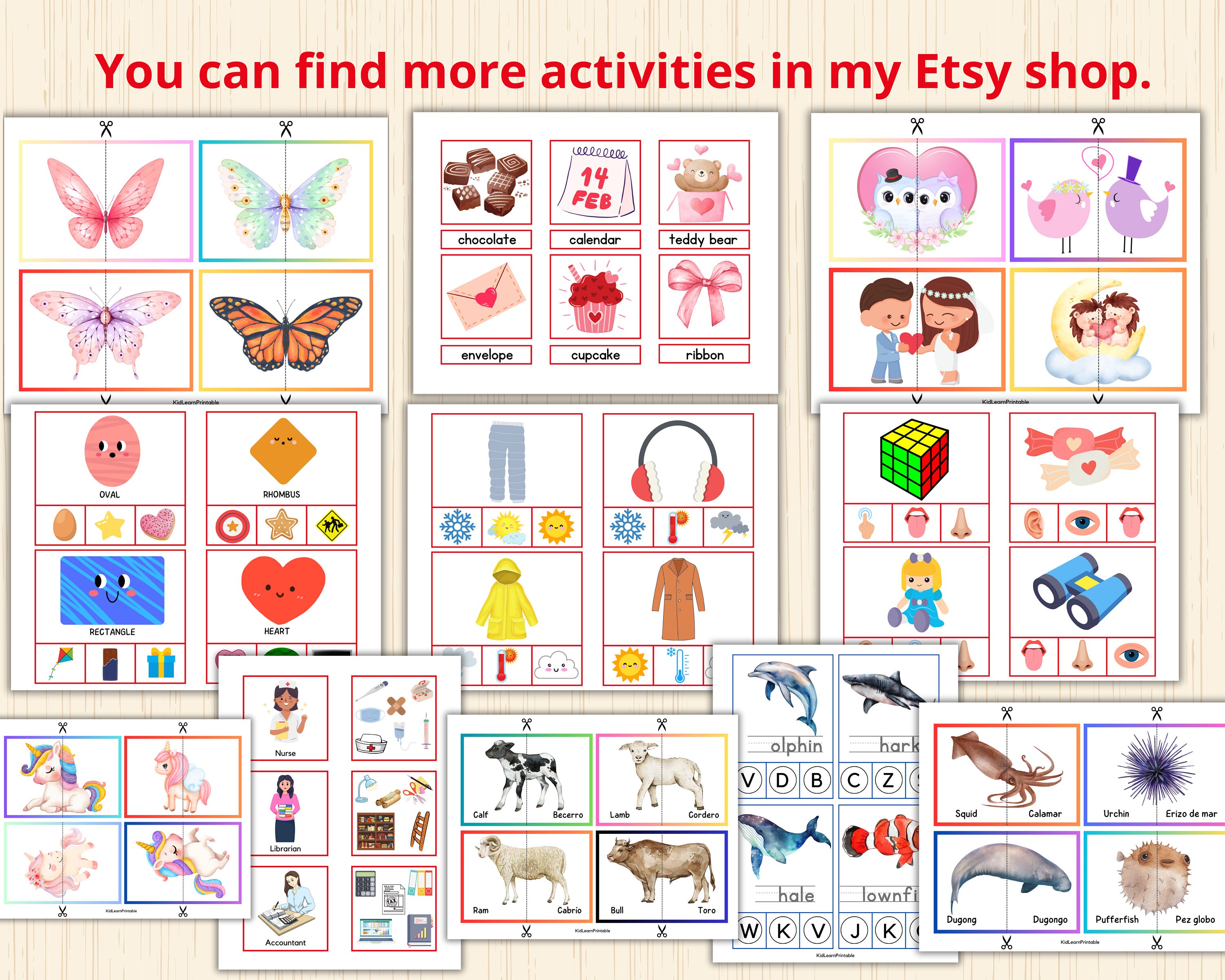 Farm Animals Montessori 3 Part Cards, Montessori Flash Cards, Farm ...