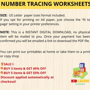 Number Tracing Worksheets,number Tracing Sheet,traceable Numbers ...
