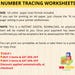 Number Tracing Worksheets,number Tracing Sheet,traceable Numbers ...