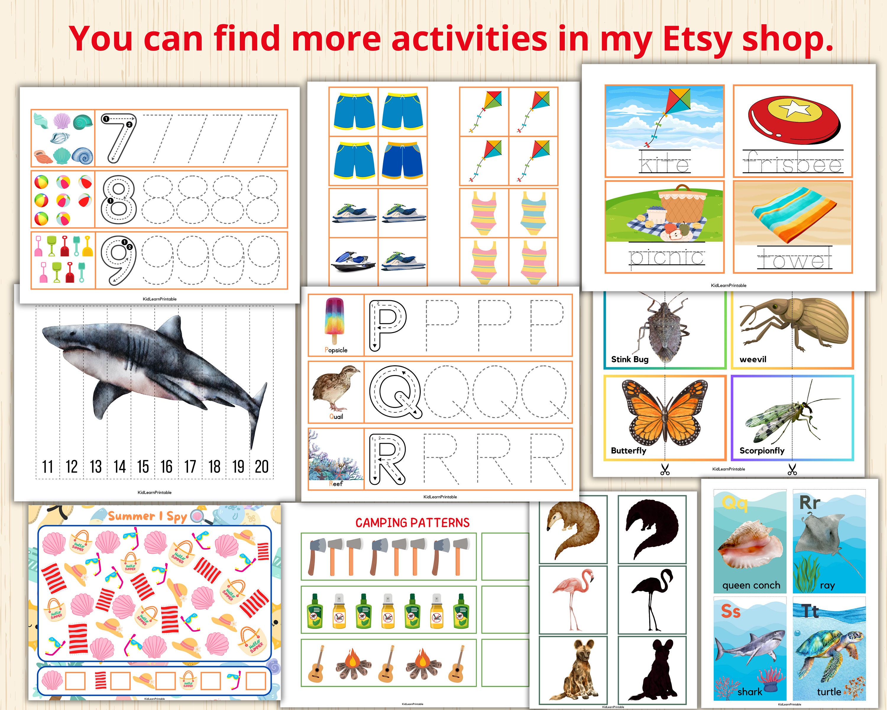 African Animal Number Puzzle, Numbers 1-10,african Animals Montessori ...