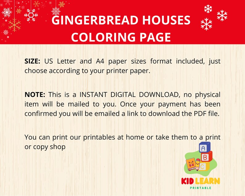 Gingerbread Houses Coloring Pages, Kids Christmas Coloring Sheets ...