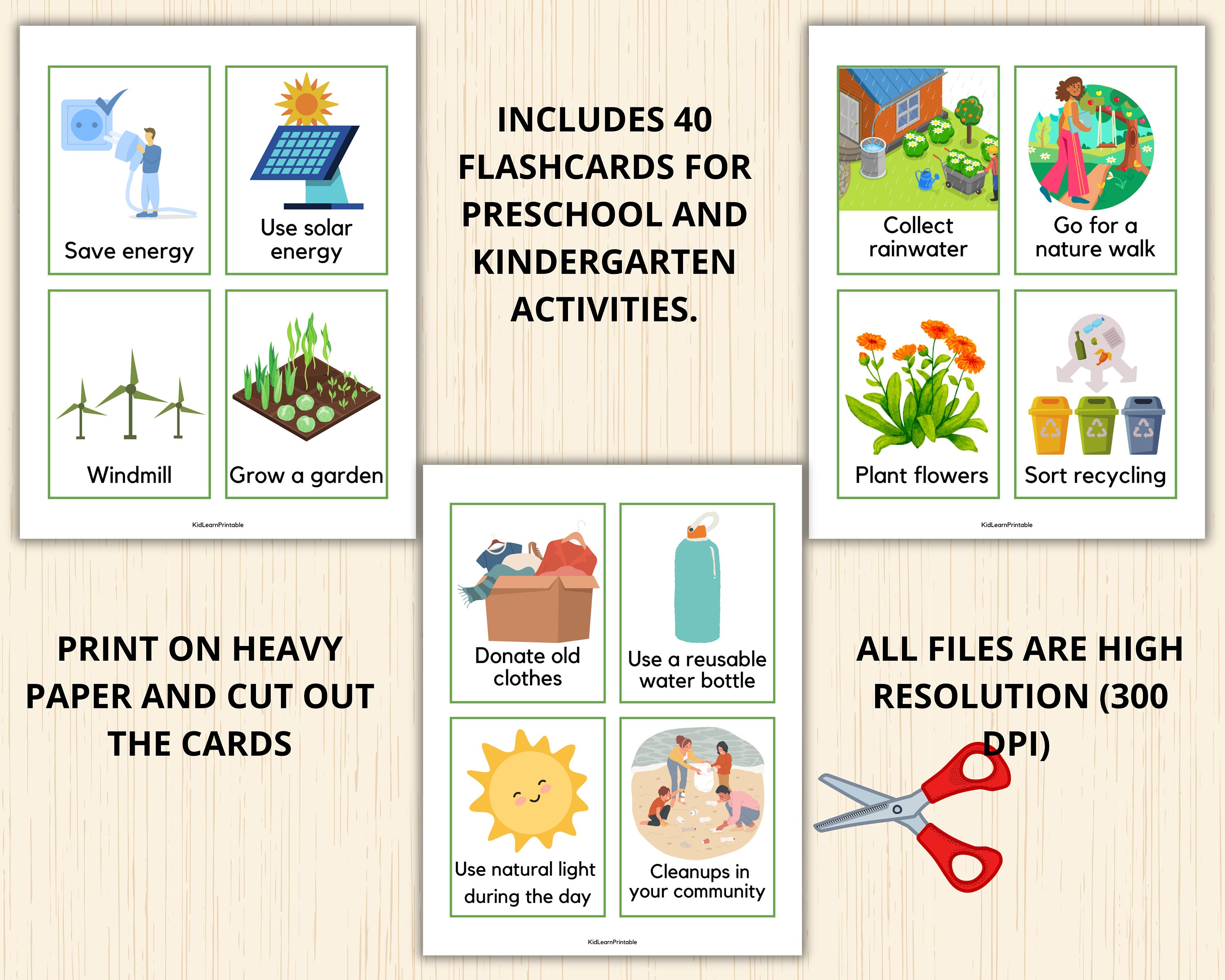Earth Day Matching Game,earth Day Puzzles,matching Activity,environment ...