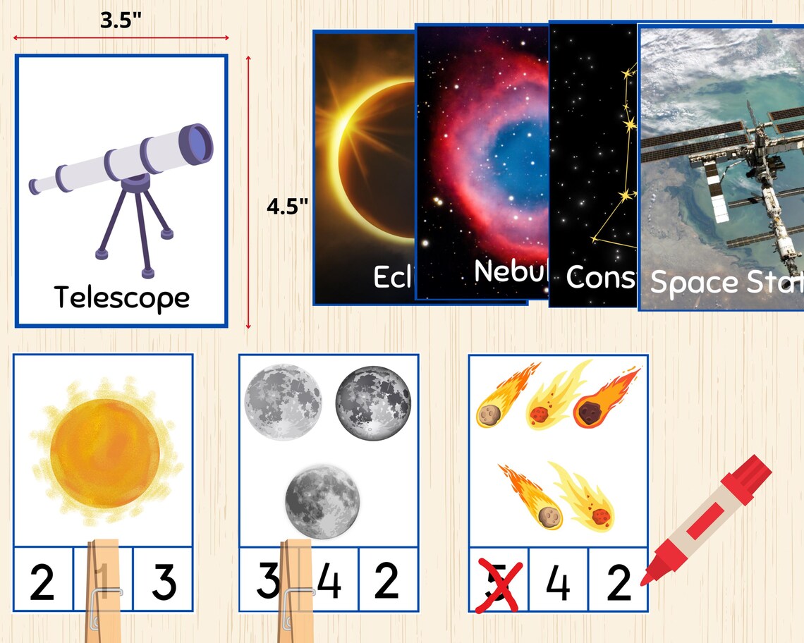 Outer Space Bundle,outer Space Unit Study,space Preschool,learning ...