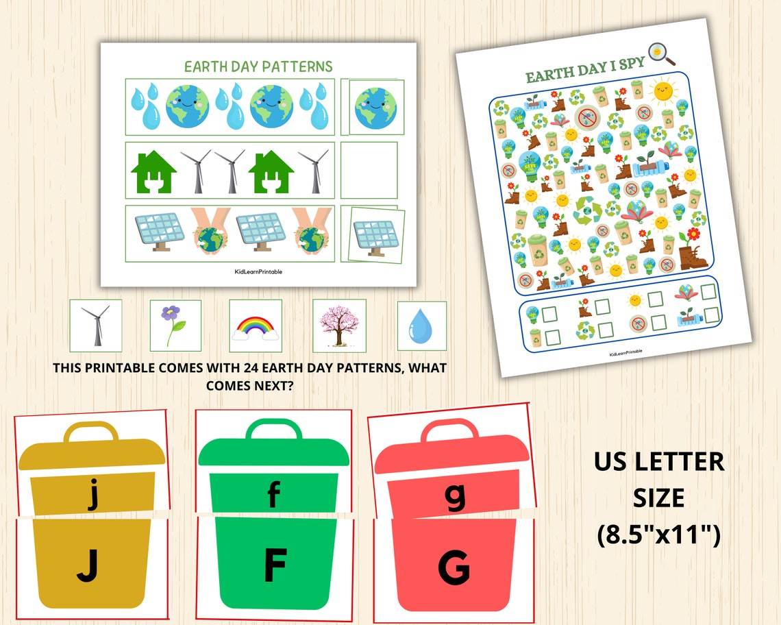 Earth Day Bundle,preschool Busy Book,spring Busy Bin,earth Day ...