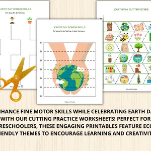 Earth Day Scissor Skills Practice: Spring Cutting Strips (PDF) - Etsy