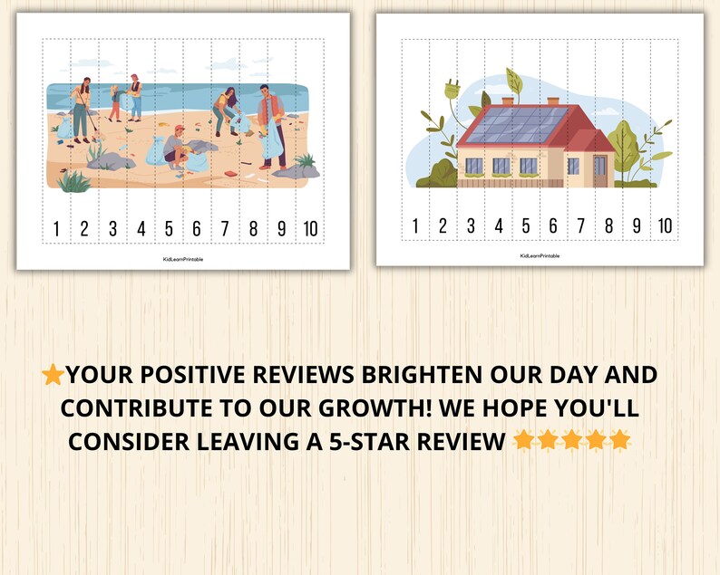 Earth Day Puzzles,earth Day Preschool,number Sequence Puzzles,1-10 ...