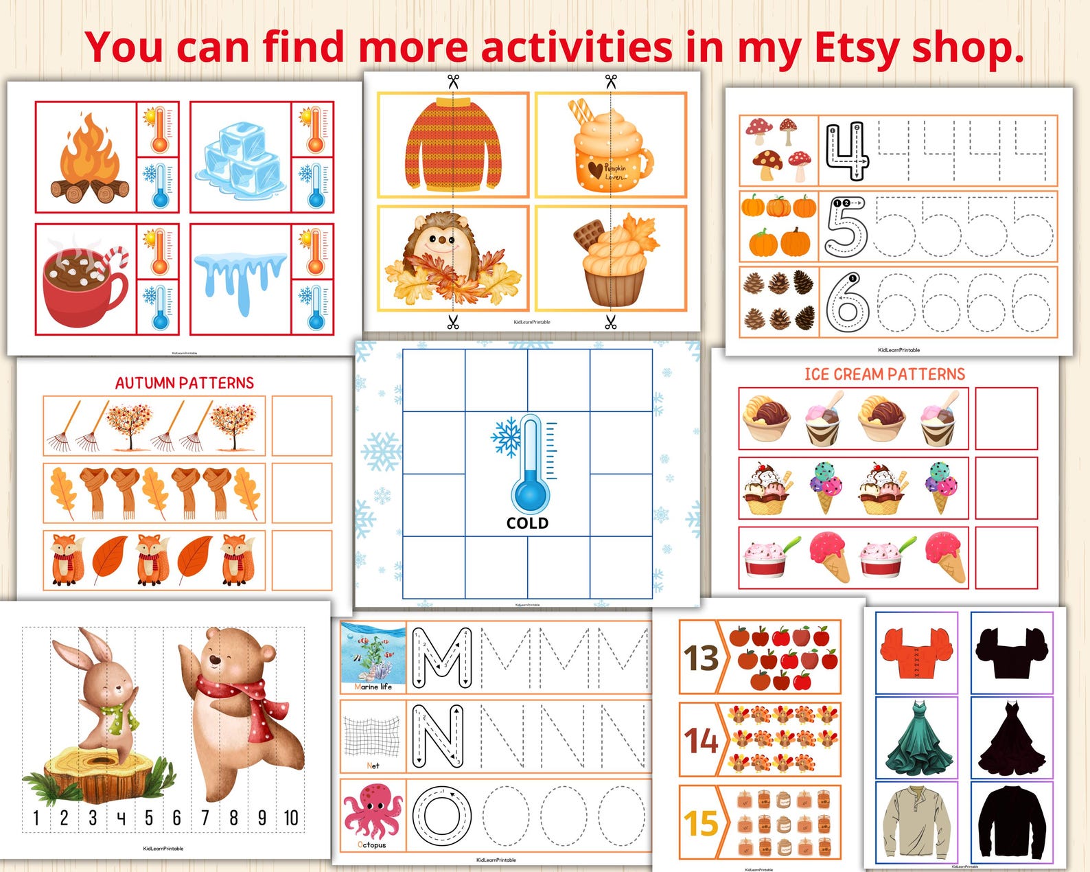 Clothes Sorting Activity,season Wear Activities,weather Dress up Game ...