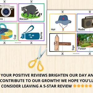 Camping Matching Activity,camping Puzzles,symmetry Puzzles,toddler ...