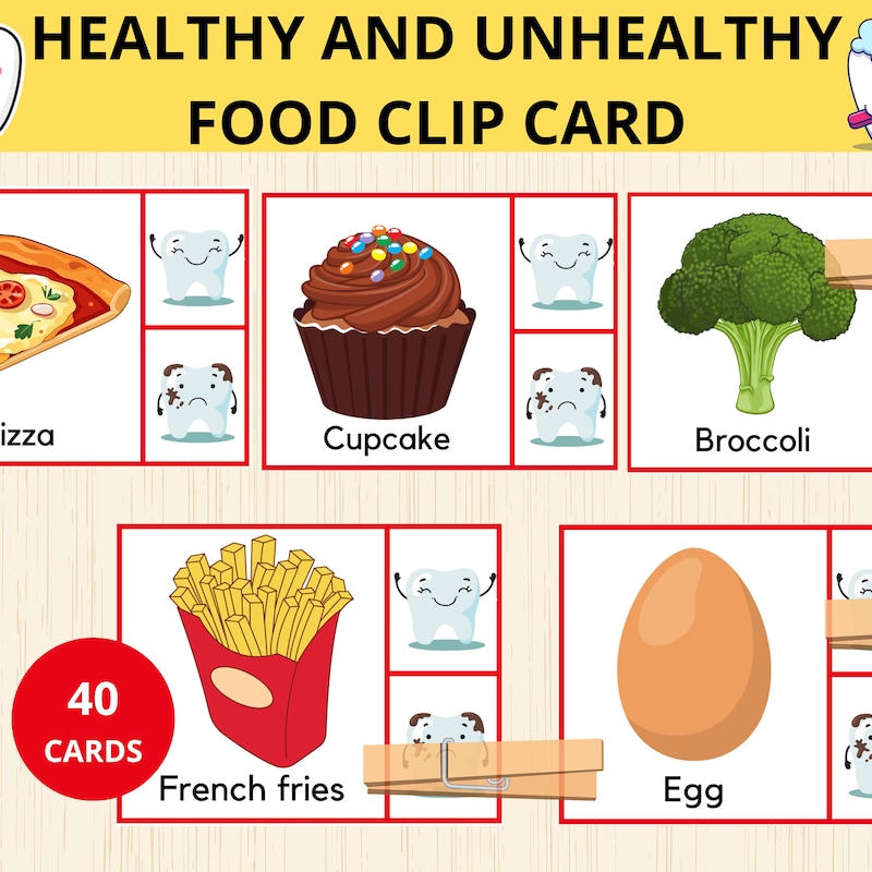Nutrition Card Game - Etsy