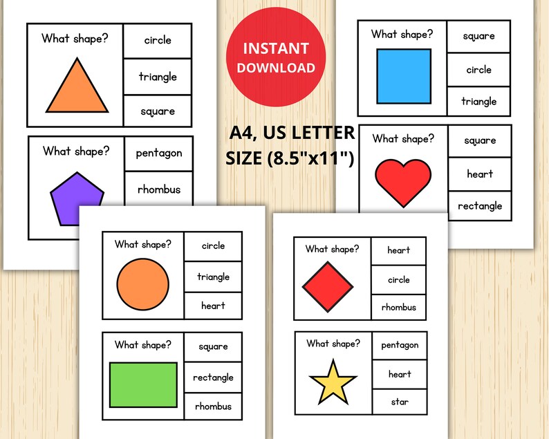 Preschool Shapes Worksheets, Prek Shape,shape Activities, Basic Shapes ...