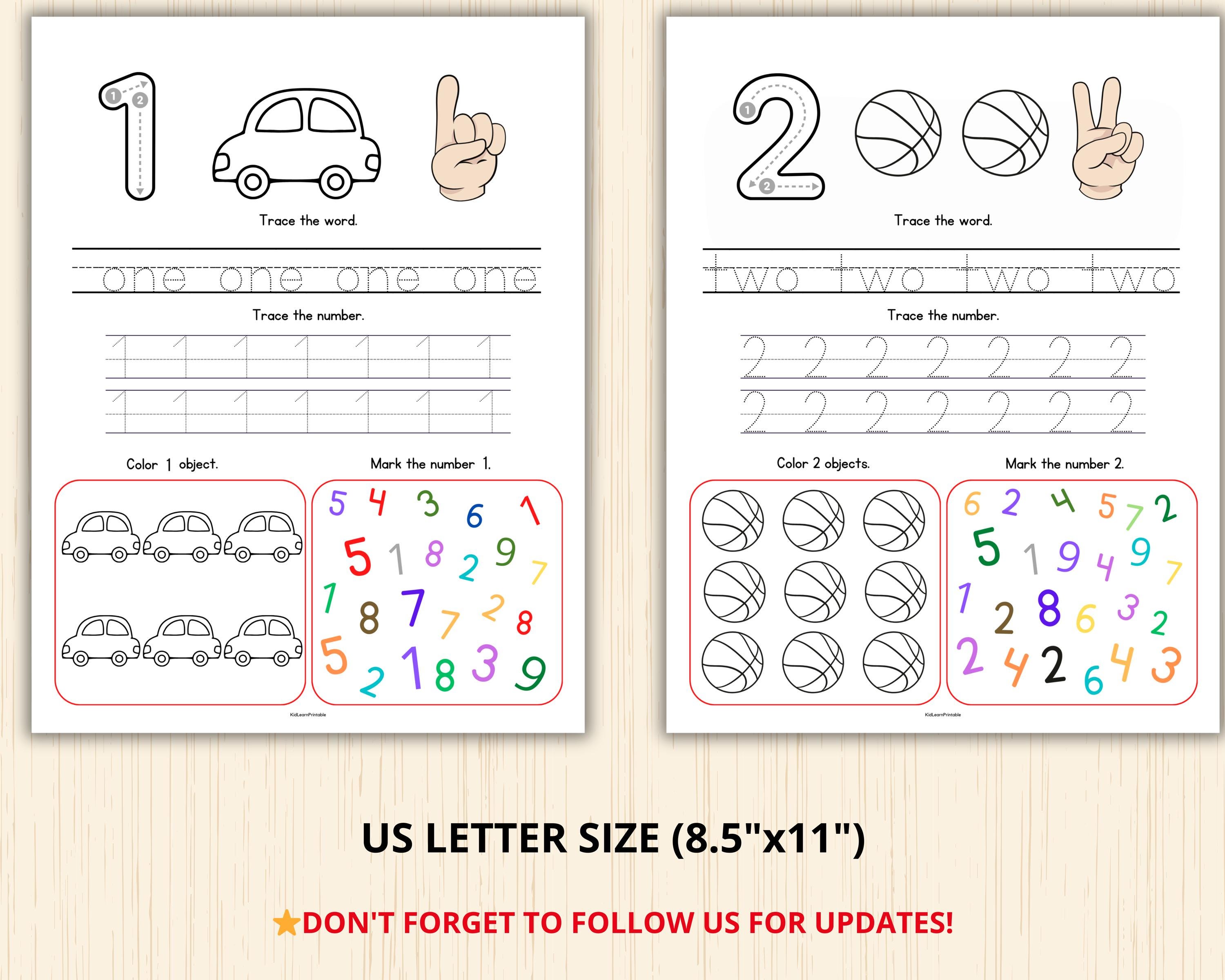 Number Tracing Worksheets,number Tracing Sheet,traceable Numbers ...