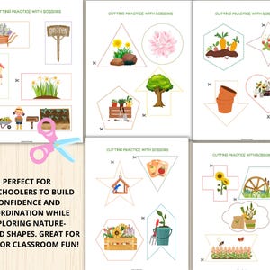 Garden Cutting Practice,spring Scissor Strips,garden Cutting Strips ...