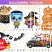 Halloween Number Puzzles,halloween Montessori,halloween Number Sequence ...