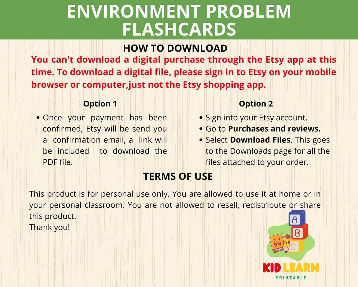 Environment Day Flashcards,earth Day Activity for Kids,earth Day ...