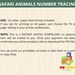 Safari Animal Number Tracing,handwriting Practice,writing Skills ...