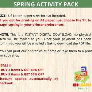 Spring Preschool Packet,spring Preschool Worksheets,spring Learning ...