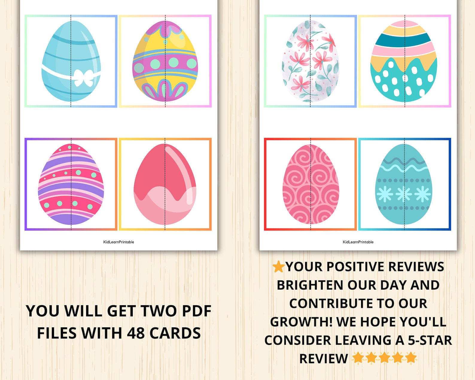 Easter Eggs Matching Game, Easter Egg Puzzle, Easter Eggs Symmetry ...