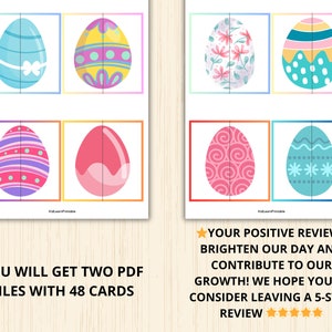 Easter Eggs Matching Game, Easter Egg Puzzle, Easter Eggs Symmetry ...