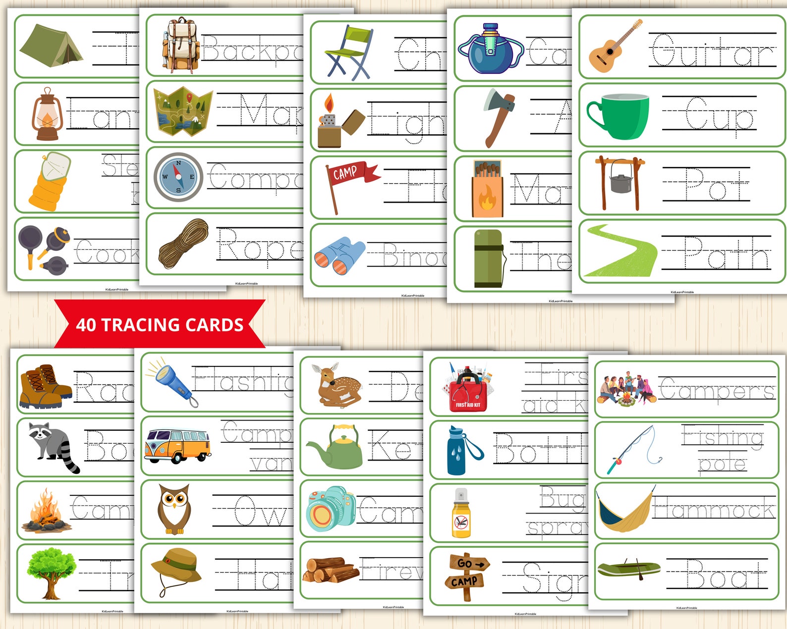 Camping Bundle,preschool Activity,patterns Activity,shadow Matching,preschool Worksheet,camping ...
