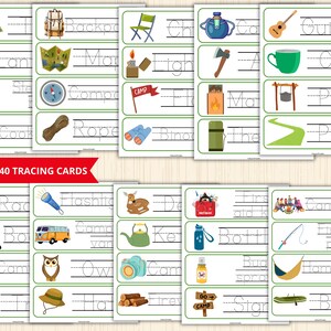 Camping Bundle,preschool Activity,patterns Activity,shadow Matching ...