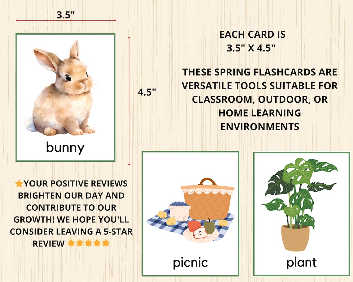 Spring Flashcards, Spring Vocabulary Cards,nature Cards,sensory Bins ...