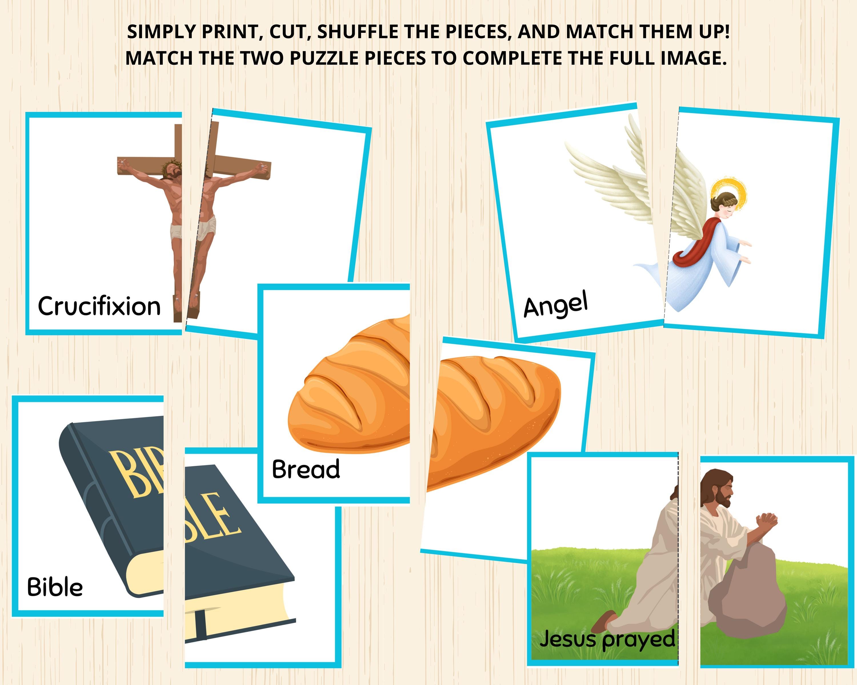 Easter Story Match Game,christian Easter Matching Activity,bible ...