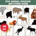 Zoo Animals Shadow Matching Game,wild Animals Matching,animal Matching ...