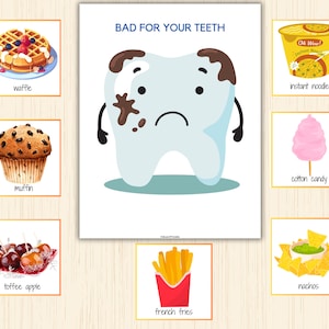 Healthy or Unhealthy Food Sorting Game,nutrition Food Kindergarten ...