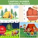 Camping Puzzle,camping Number Sequence,numbers 1-10,camping Summer ...
