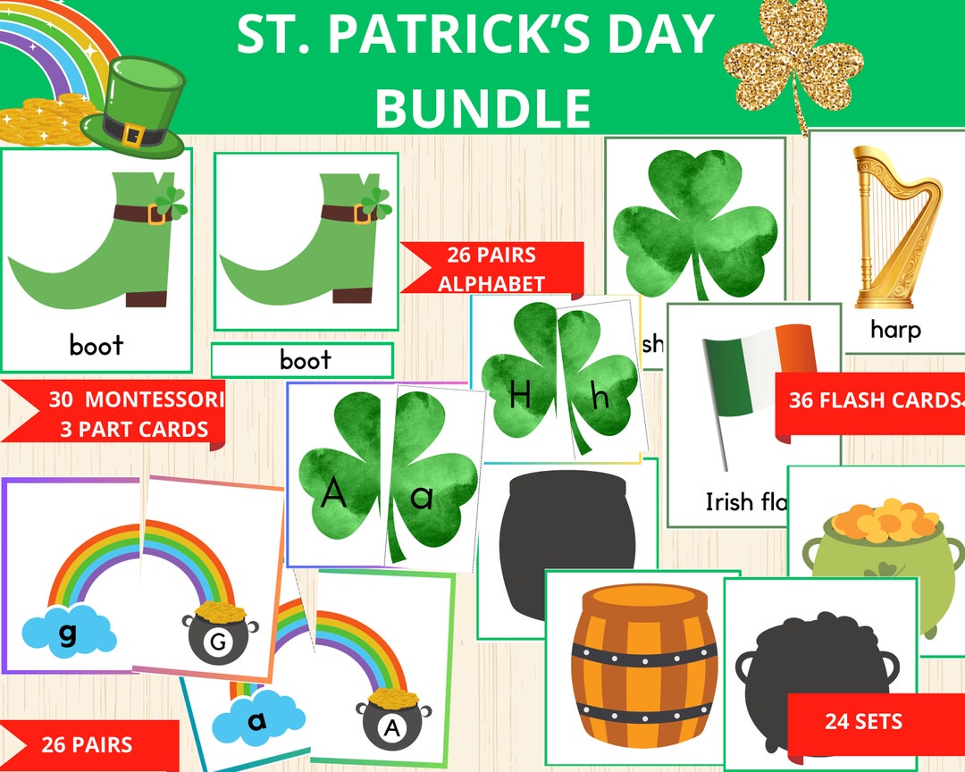 St. Patrick's Day Bundle,preschool Busy Book,preschool Game Printable ...