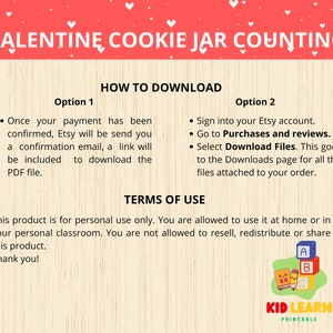 Valentine Counting Activity, Numbers 1-10, Count Activities,prek ...