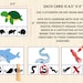 Ocean Animals Shadow Clip Cards,silhouette Matching,summer Matching ...