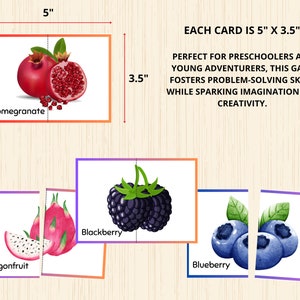 Fruit Puzzles,fruits Matching Cards Game,symmetry Puzzle,symmetry ...