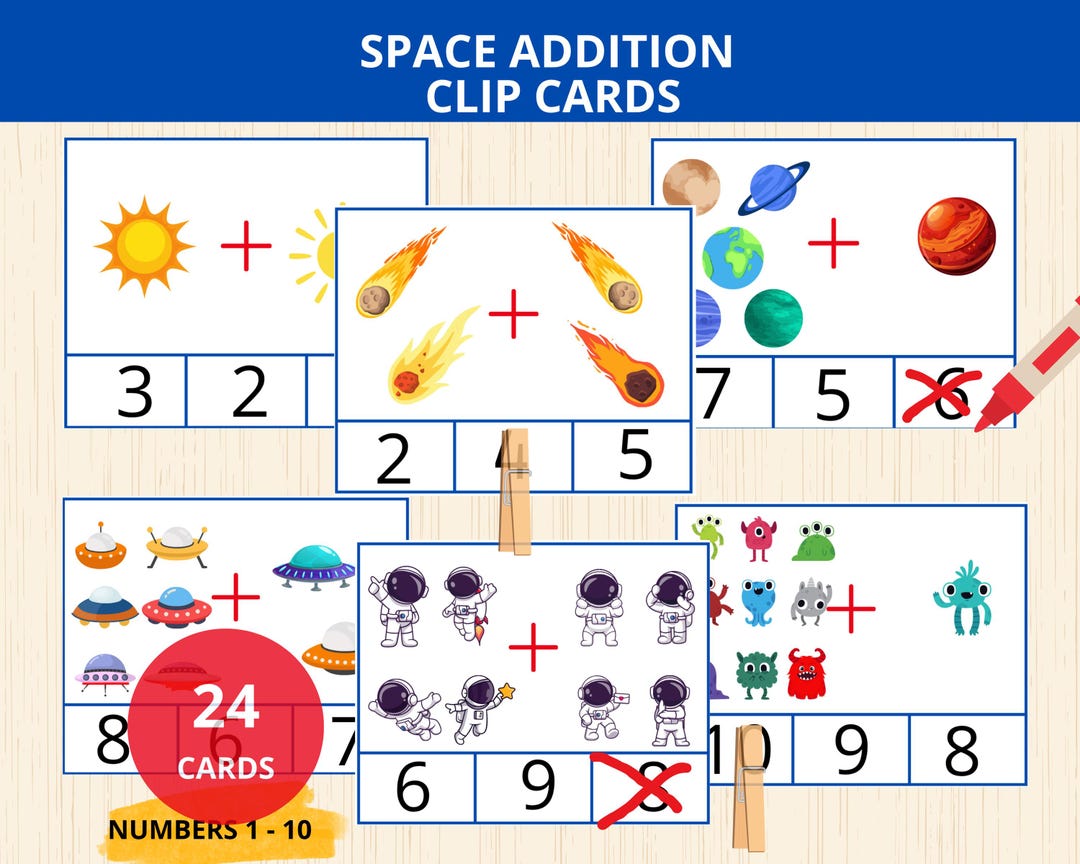 Space Math,outer Space Addition,space Worksheet,space Busy Book,outer ...