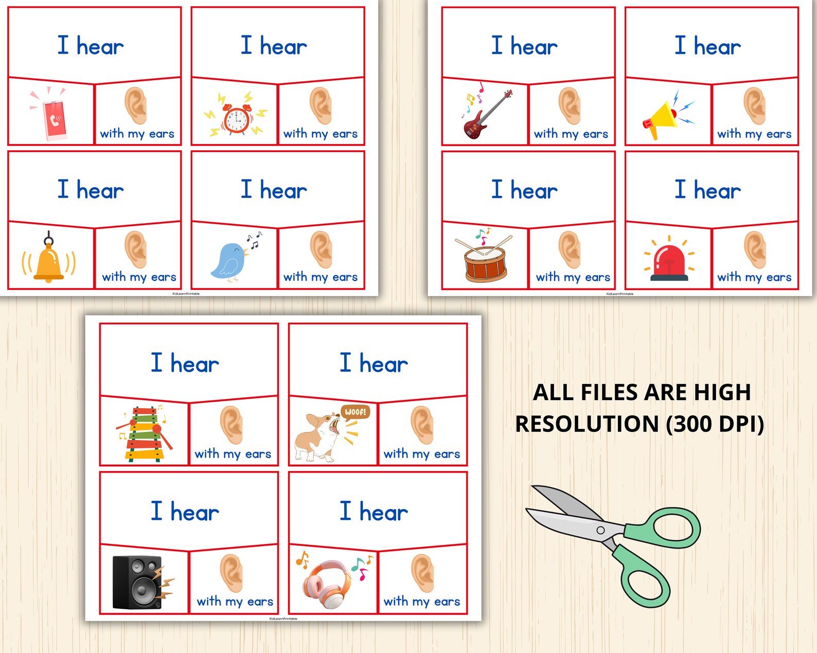 Five Senses Sorting Activity,five Senses Puzzle,5 Sense Activities,5 ...