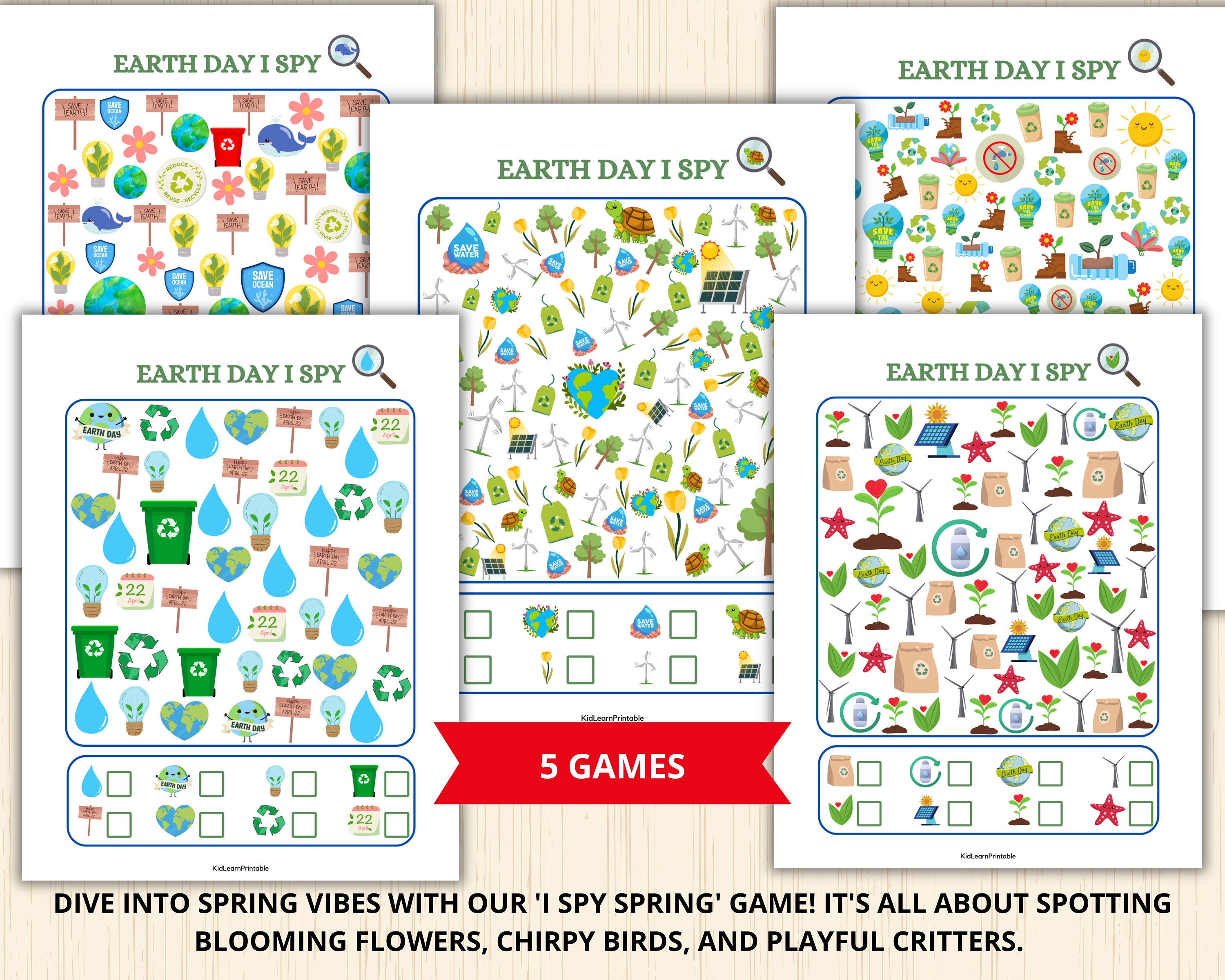 Earth Day Bundle,preschool Busy Book,spring Busy Bin,earth Day ...