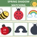 Spring Shadow Matching Cards, Spring Shadow Matching Activity ...