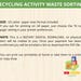 Waste Sorting Activity,garbage Sorting Game,recycling Game,earth Day ...