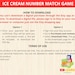 Ice Cream Numbers Matching,sort and Match Game,number Matching Ice ...